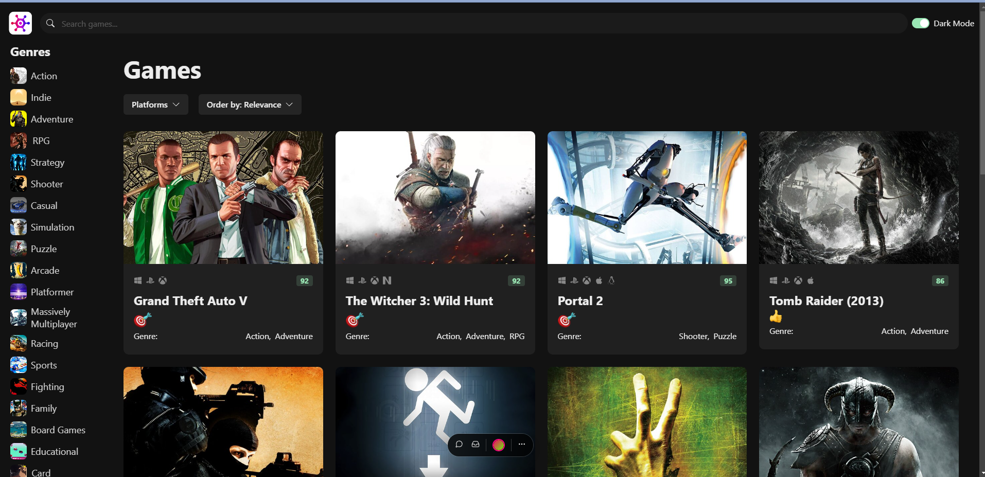 GitHub - devdhark/GameHub