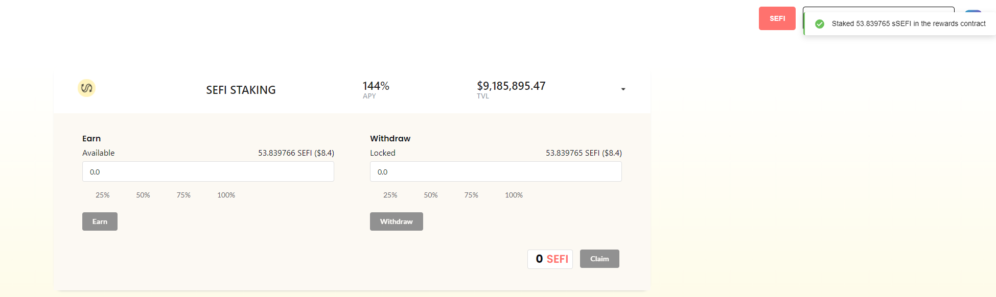 Update EARN staking balance after depositing tokens · Issue #146 · scrtlabs ...