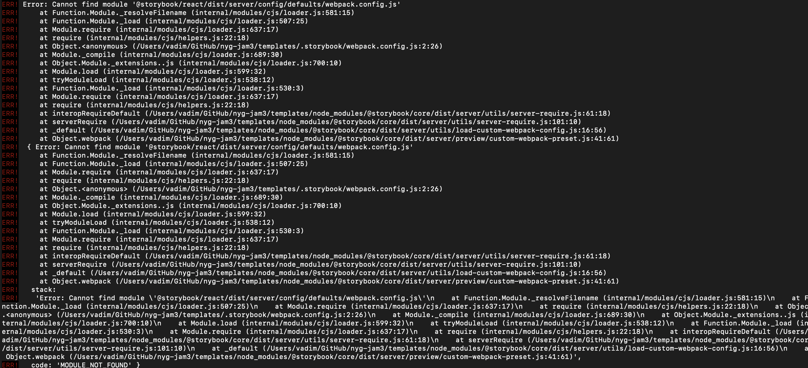 Storybook doesn't run · Issue #232 · Experience-Monks/nyg-jam3 · GitHub