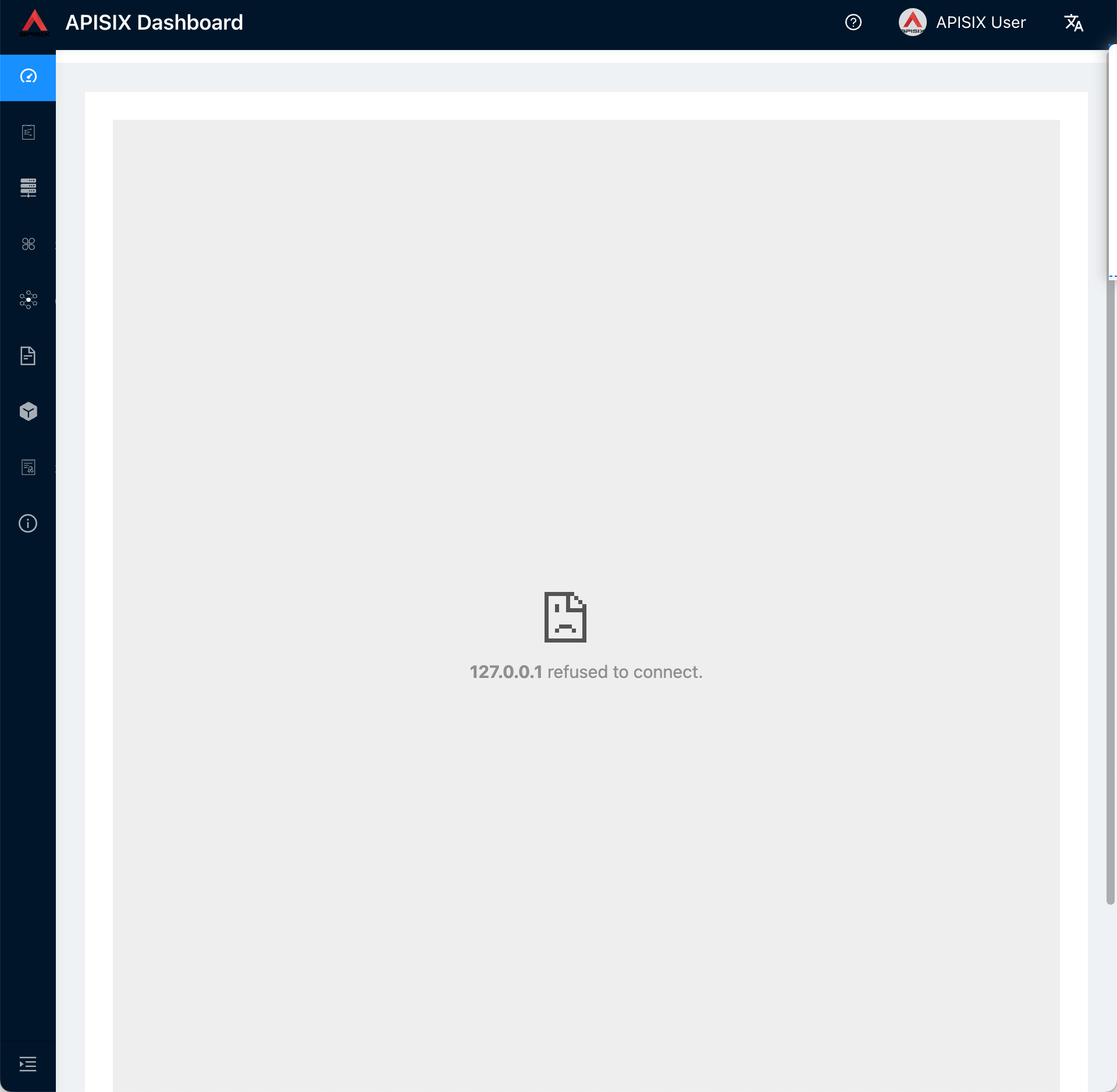 Dashboard of APISIX-dashboard seem to work incorrectly. · Issue #2546 · apache/apisix-dashboard ...