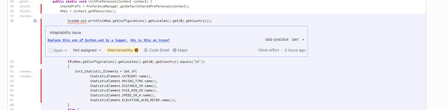 Code Analysis and Code Changes for issue "Configure statistic - entries are redundant" - Issue ...
