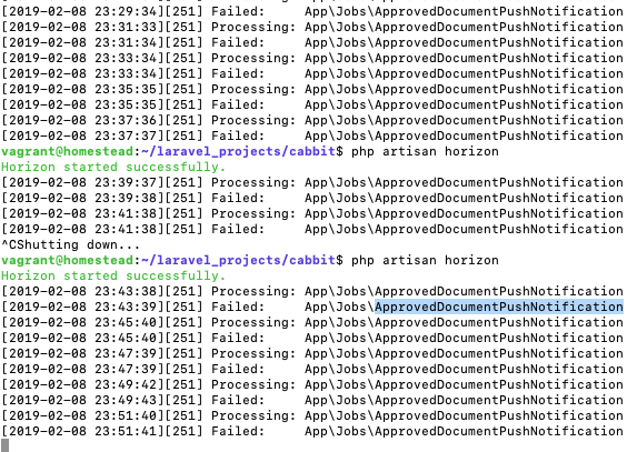 Maxattemptsexceededexception Failed Job Loop · Issue 509 · Laravelhorizon · Github 