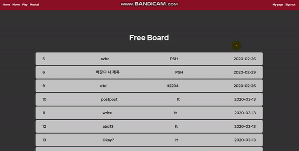 GitHub - SoheeP/showplex: 포트폴리오 페이지입니다. 영화, 연극, 뮤지컬 정보를 보여주고 회원가입 및 게시글 작성이 가능합니다.