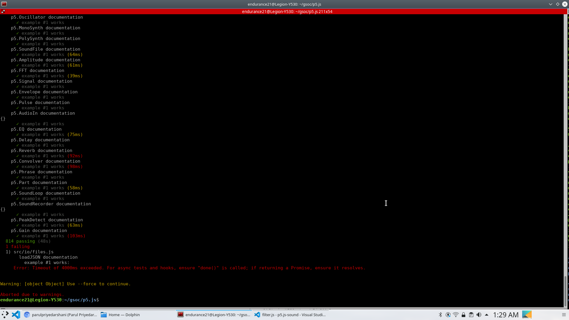 Build process fails due to · Issue #4356 · processing/p5.js · GitHub
