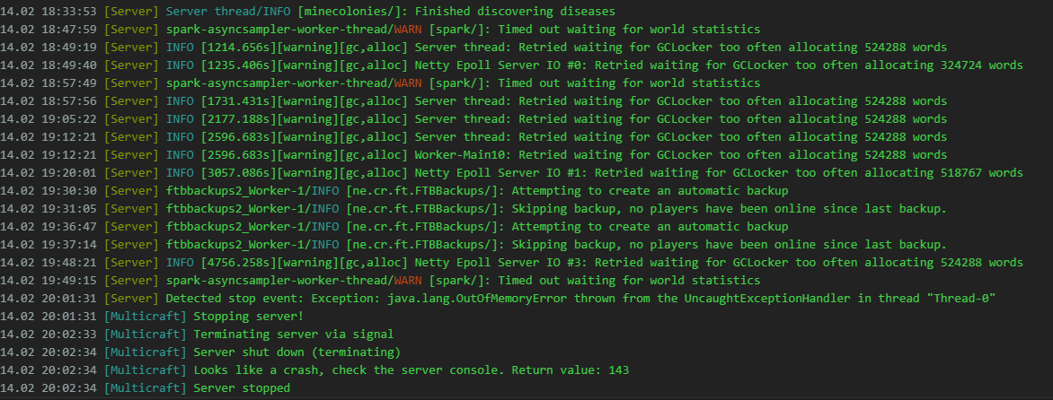 Server uses all memory and fails to start (memory leak) · Issue #2709 · FTBTeam/FTB-Modpack ...