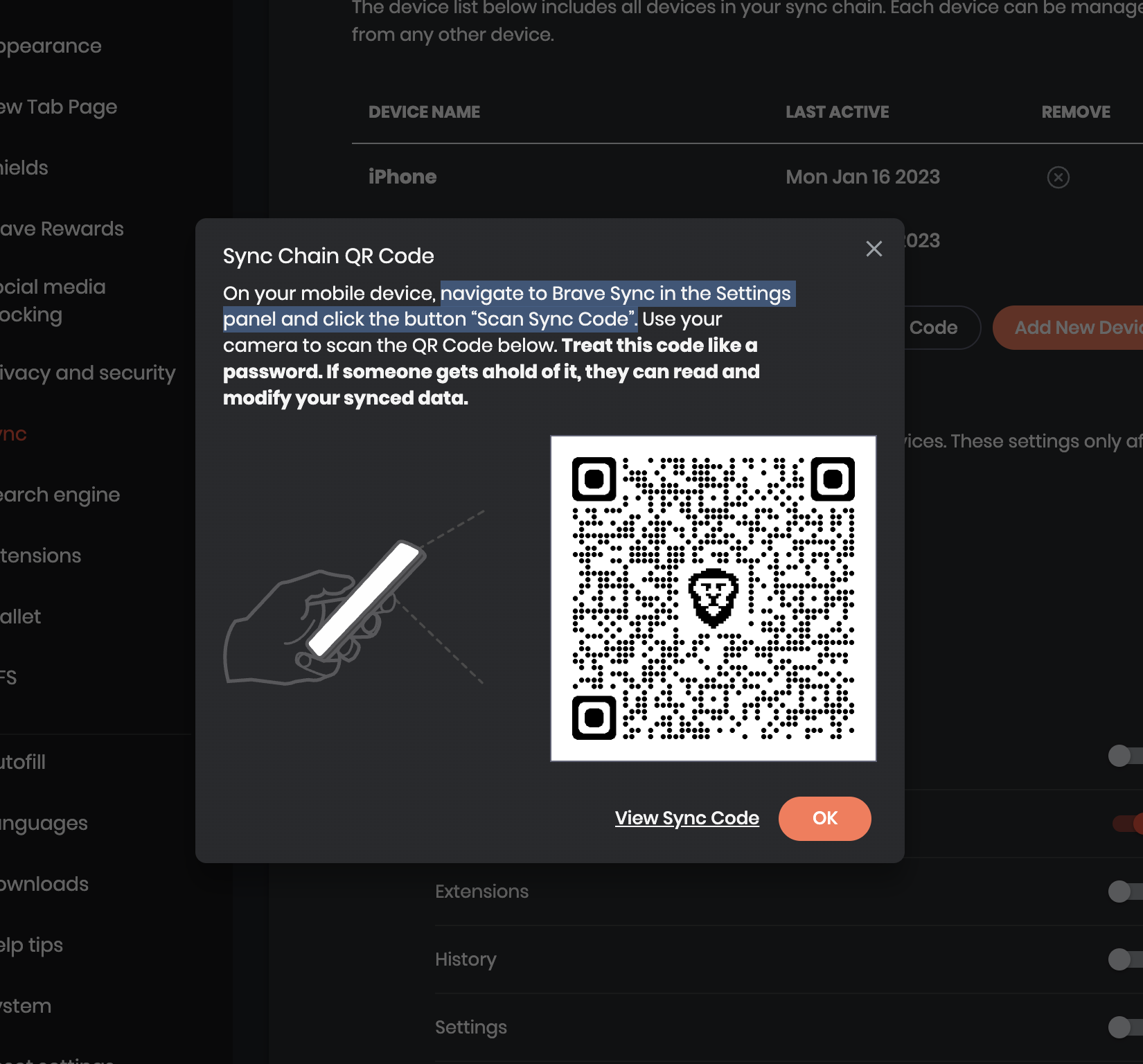 Sync UX issue: improve the instruction UI to ensure the user performs ...