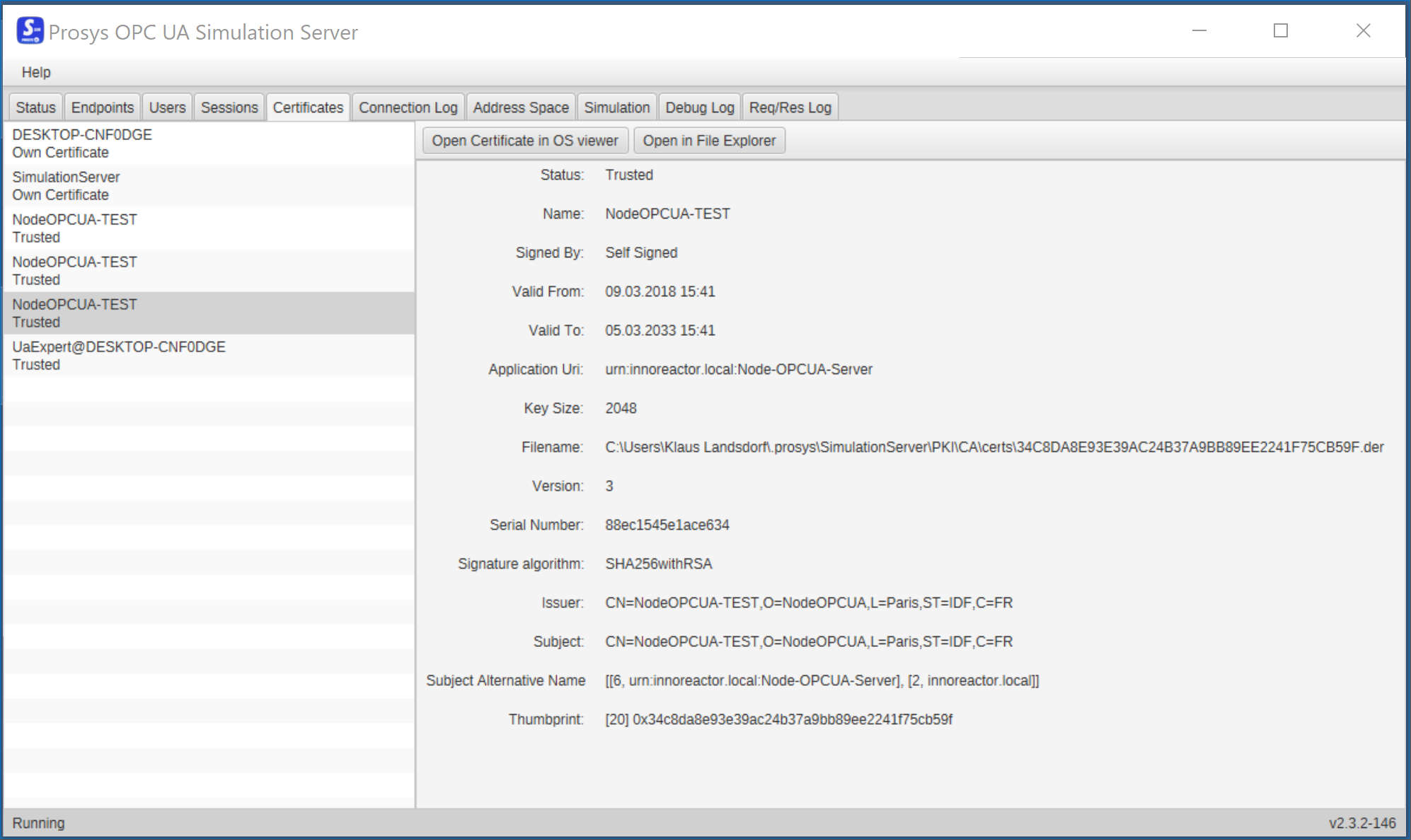 Prosys OPC UA Simulator should work · Issue #27 · BiancoRoyal/node-red ...