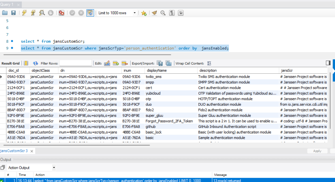 Fixconfig Api Filtering Script Is Not Working When Backend Is Mysql · Issue 4743