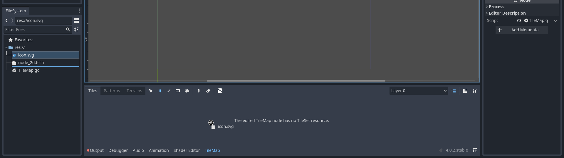 Drag a texture to TileMap tab should create a TileSet with the texture ...