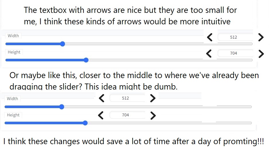 [Feature Request] Suggestion for the new text box arrows · Issue #2367 · AUTOMATIC1111/stable ...