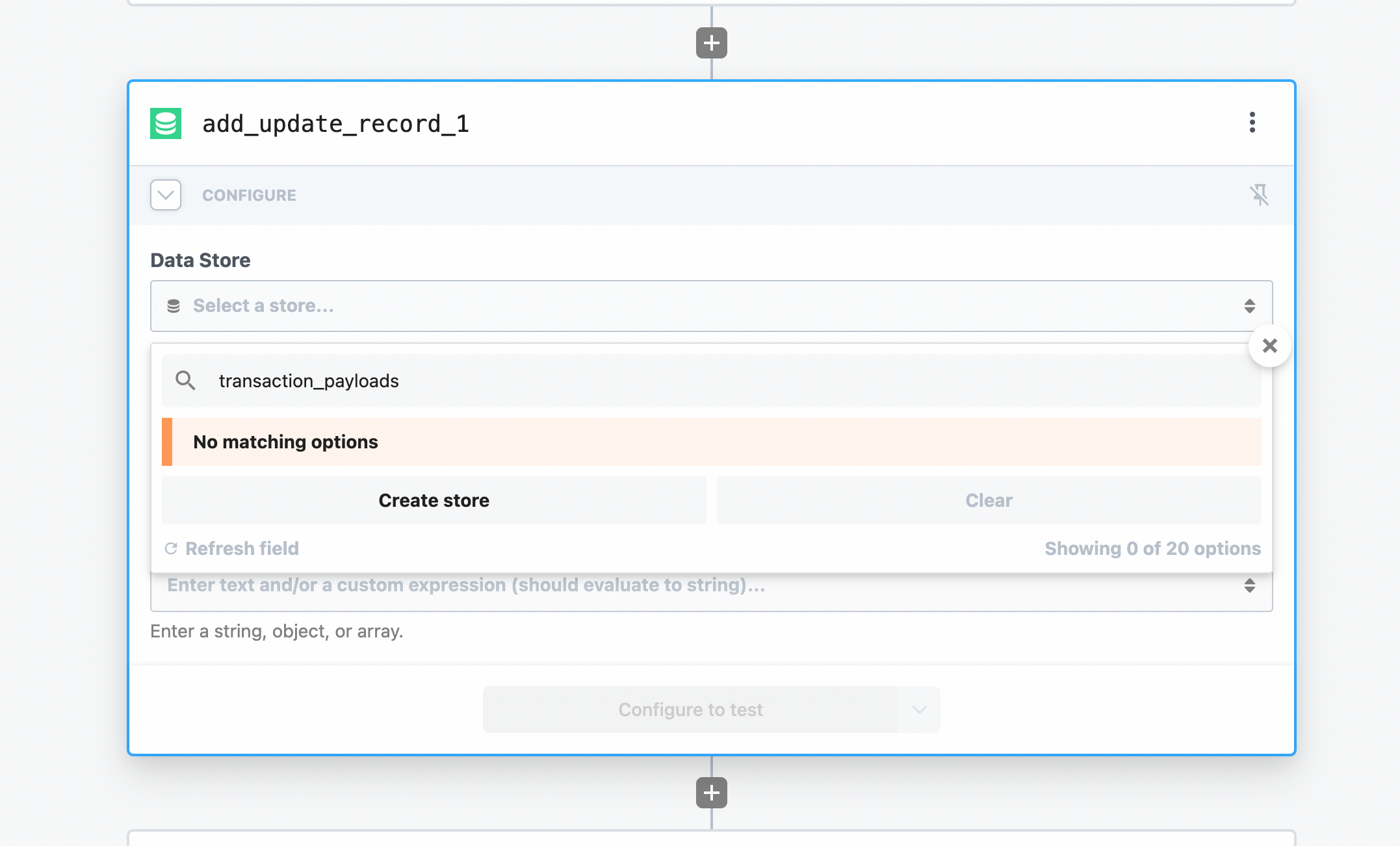 [BUG] Only first 20 data stores are shown in dropdown of workflow step · Issue #3989 ...