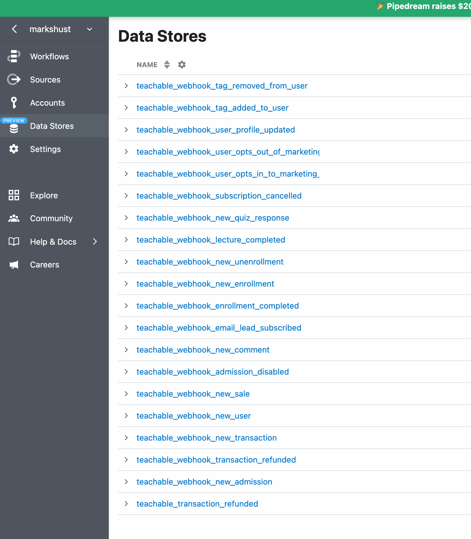 [BUG] Only first 20 data stores are shown in dropdown of workflow step · Issue #3989 ...