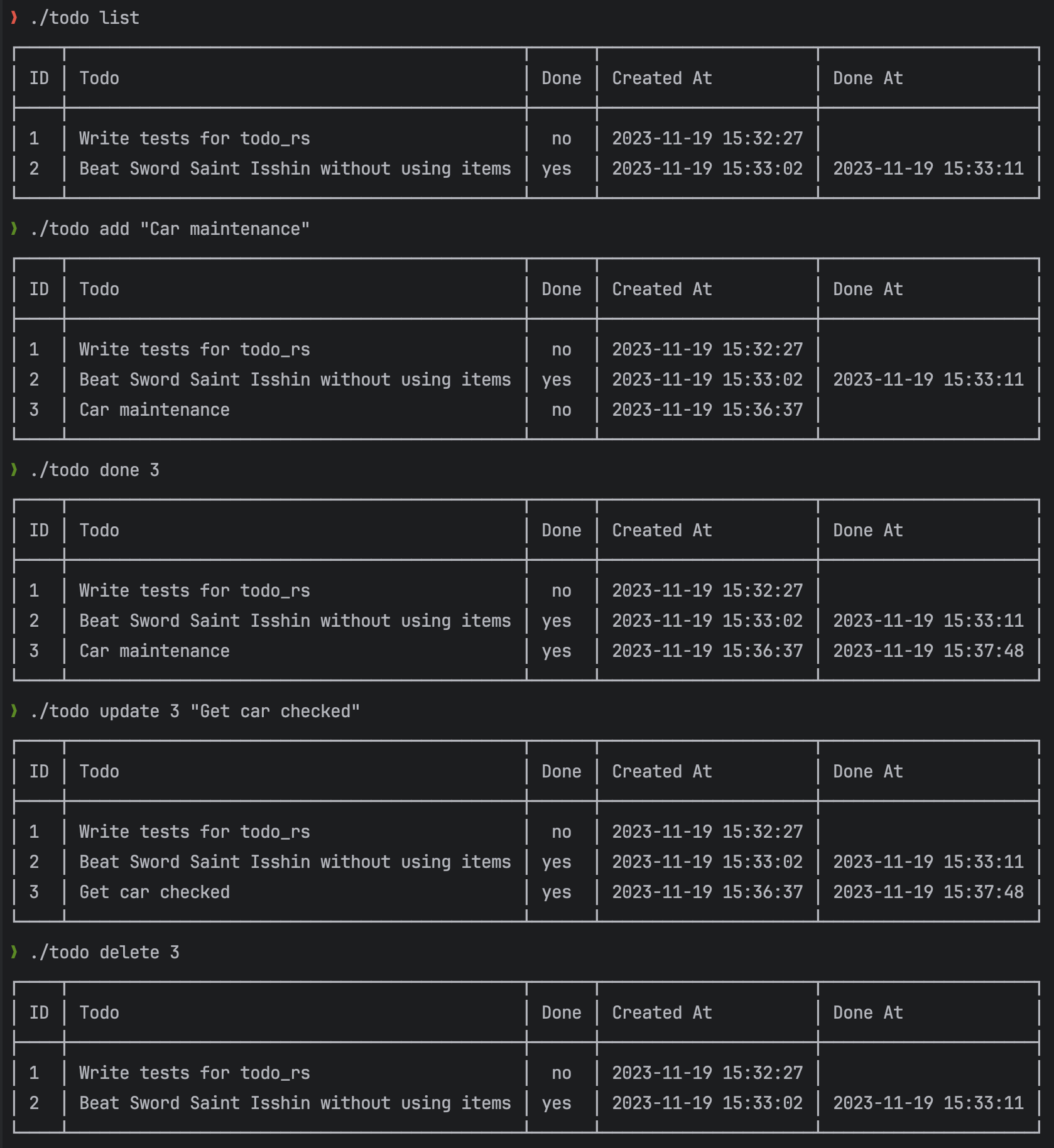 GitHub - kenalizadeh/todo_rs: CLI Todo app
