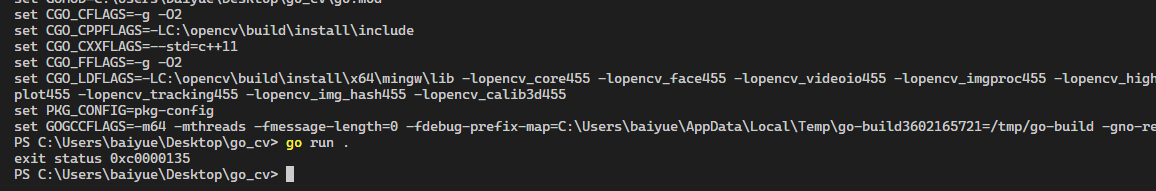 exit status 0xc0000135 on win11 · Issue #974 · hybridgroup/gocv · GitHub