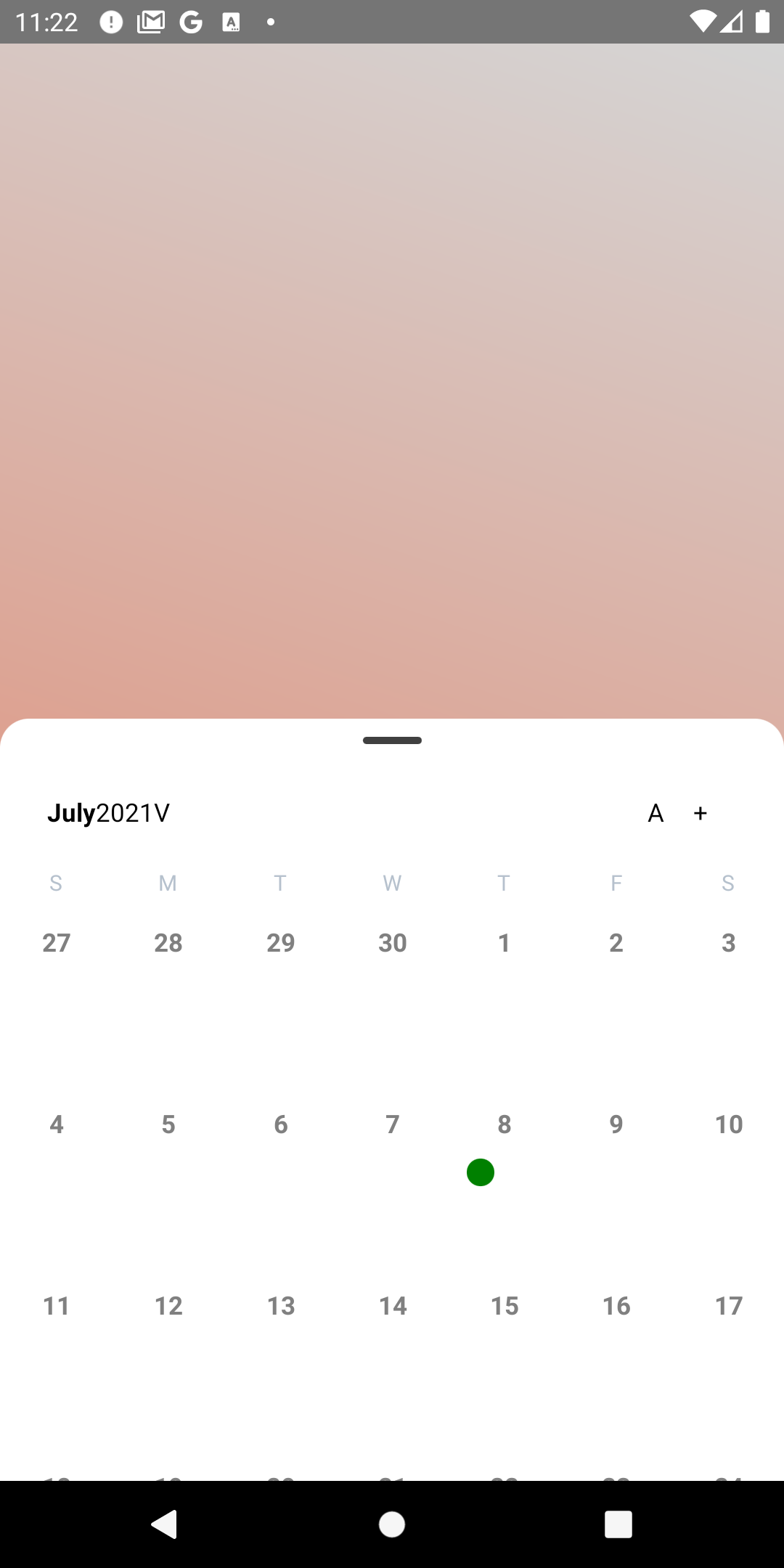 Cant Scroll Calendarlist Inside Bottomsheet In Android · Issue 1565 · Wix React Native