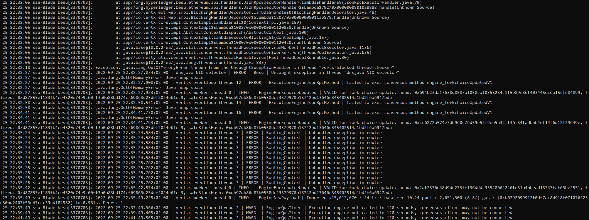 Memory Leak Vert X Eventloop Thread 3 Warn Vertxpeerdiscoveryagent Sending To Peer