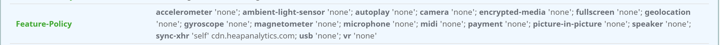 Add Feature Policy Header Implementation By Andrewlock · Pull Request 48 · Andrewlock