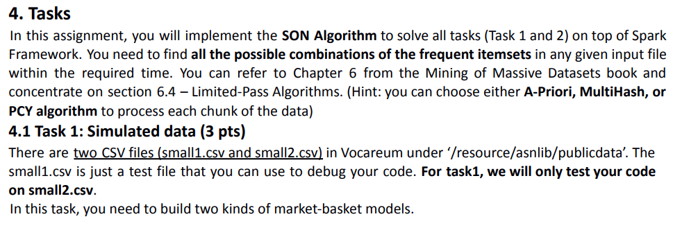 GitHub - Wizc1998/realization-of-SON-Algorithm-using-the-Spark-Framework: In this project, I ...
