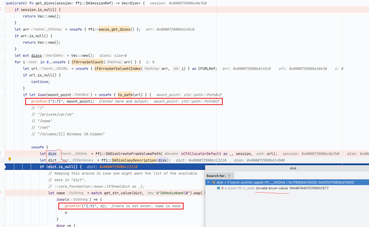 can not get disk info on Mac · Issue #411 · GuillaumeGomez/sysinfo · GitHub