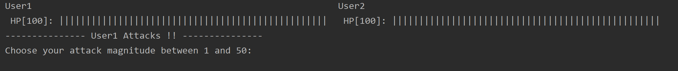 GitHub - talhasagdan/Console-based-2-player-combat-game: Basic console ...