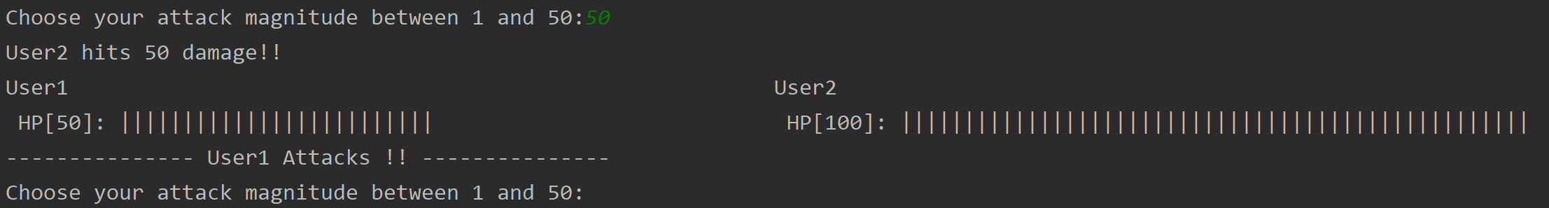 GitHub - talhasagdan/Console-based-2-player-combat-game: Basic console ...