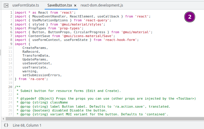 Simpleform Component Throws An Error Cannot Read Properties Of Null