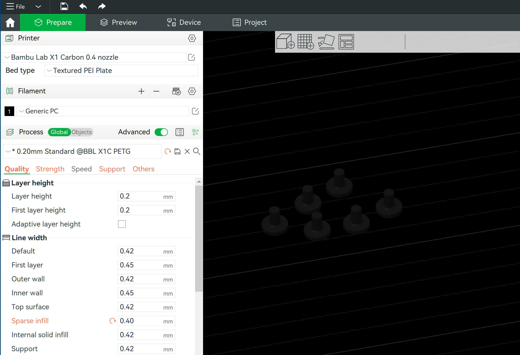 [Bug] black filament objects impossible to see in prepare · Issue #528 · bambulab/BambuStudio ...