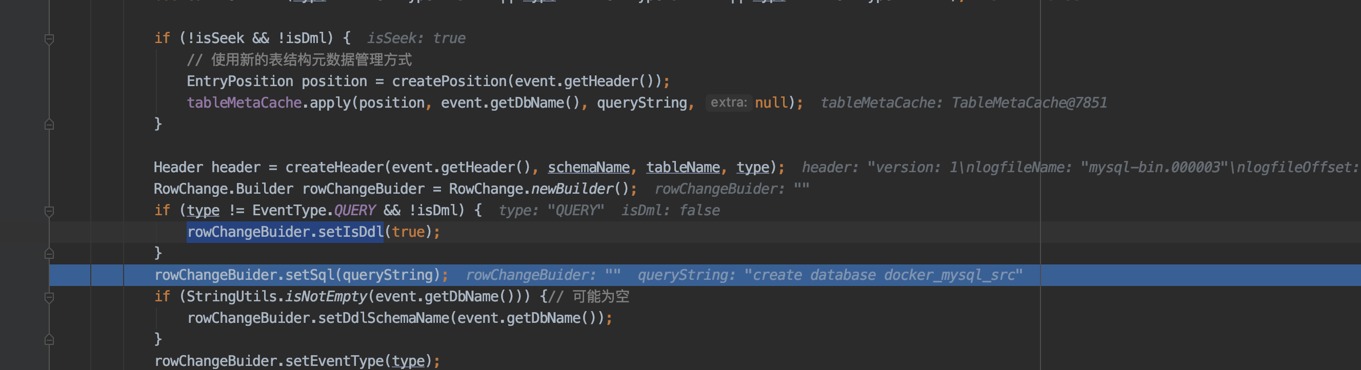 isDdl meta data saved wrong value when execute ddl · Issue #2599 · alibaba/canal · GitHub
