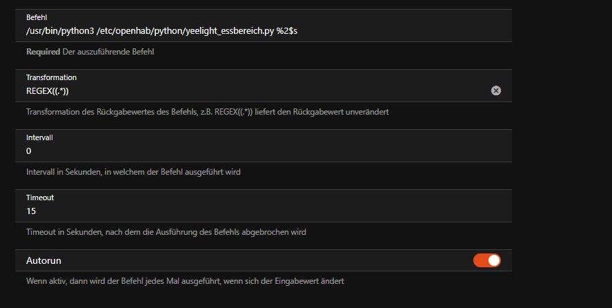 [exec] Autorun does not work · Issue #10110 · openhab/openhab-addons · GitHub