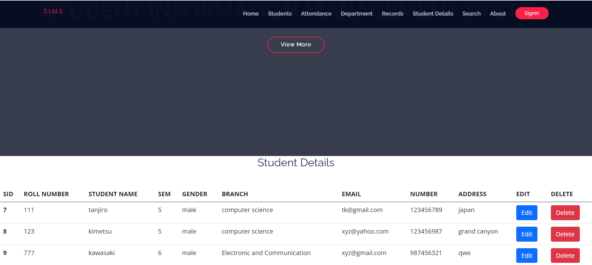 GitHub - rutvikk99/student-information-management-system