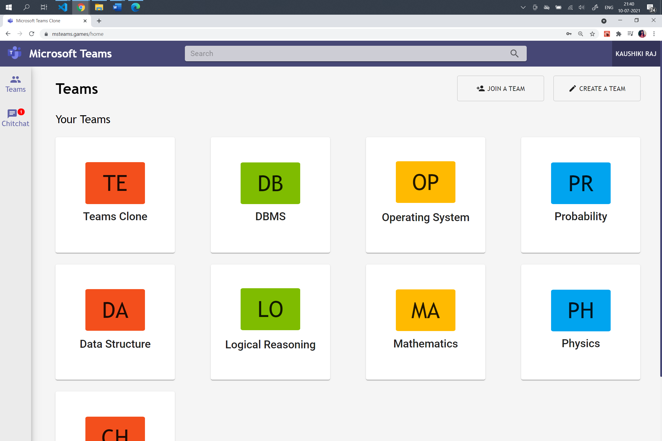 GitHub - kaushiki29/Microsoft-Teams-Clone
