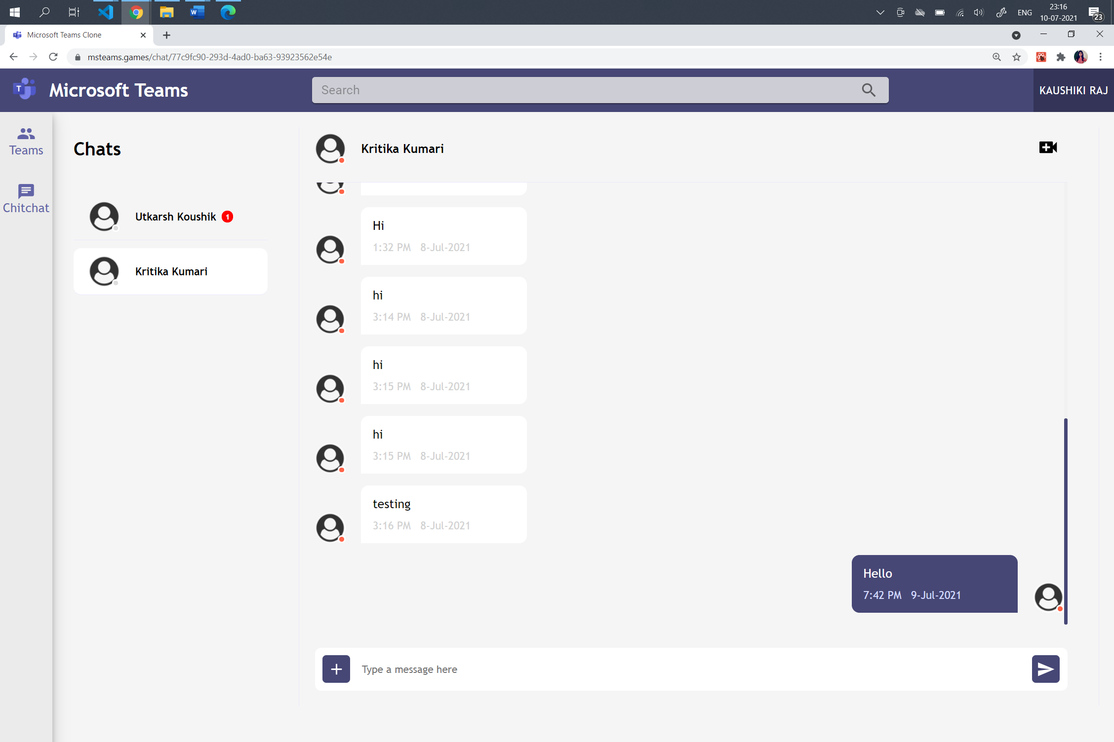 GitHub - kaushiki29/Microsoft-Teams-Clone