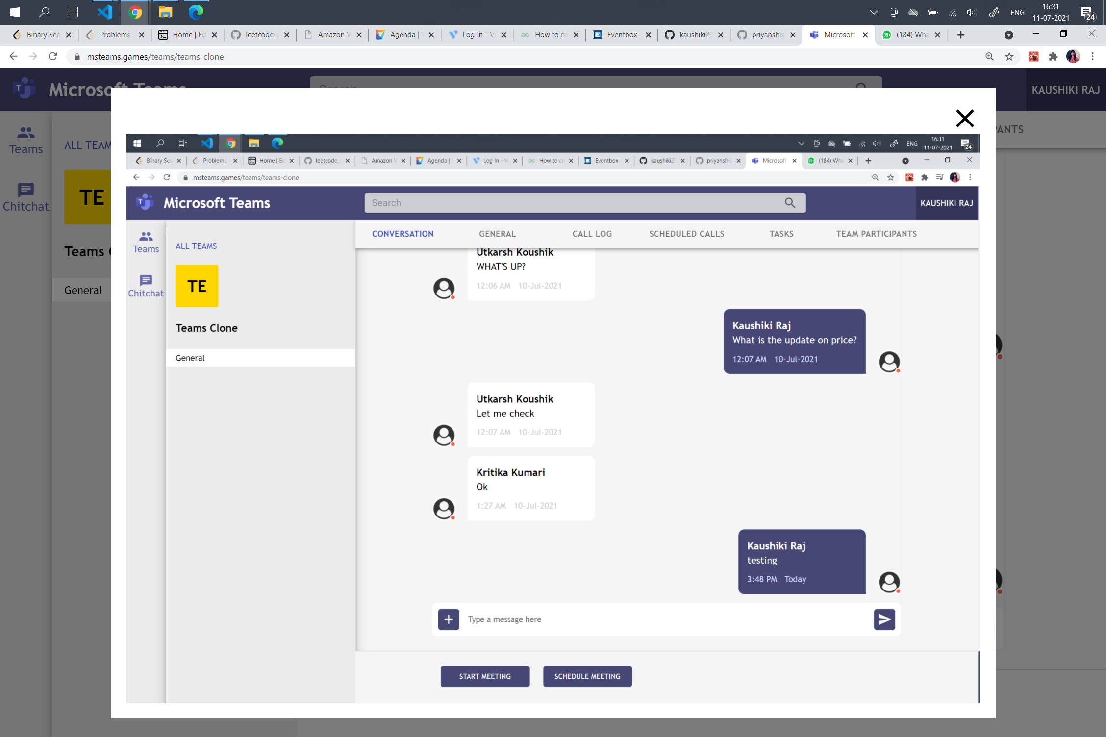 GitHub - kaushiki29/Microsoft-Teams-Clone