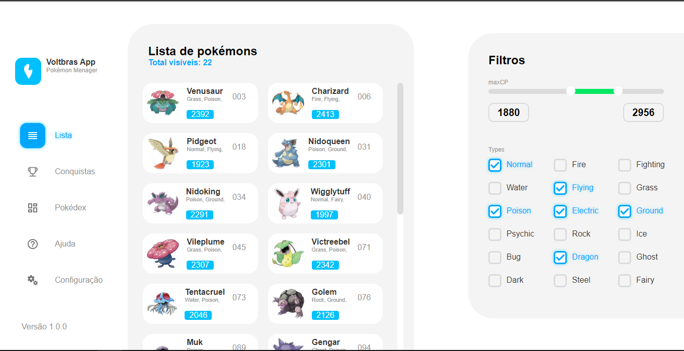 GitHub - cesarzxk/voltbras-pokemon-manager: Desafio Técnico ReactJS
