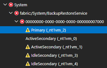 BackupRestoreService preview 6.3.187.9494 crashes after release of 6.4 ...