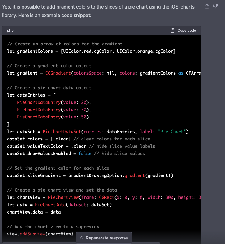 Pie chart gradient colors for the slices · Issue #4616 · ChartsOrg ...