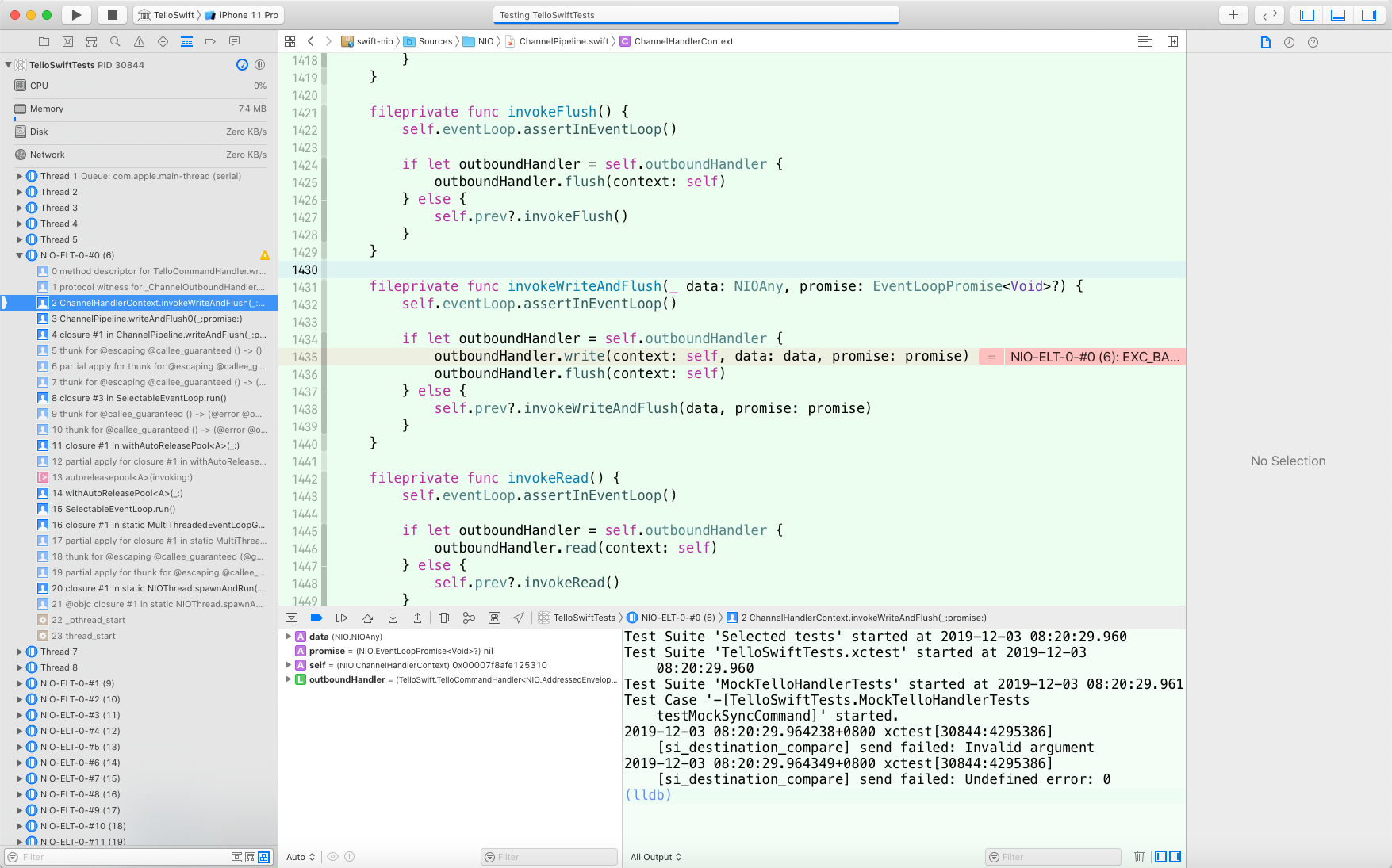 Unit Test Failed And Crashed Under Swift Package Ios Simulator · Issue 1281 · Appleswift Nio