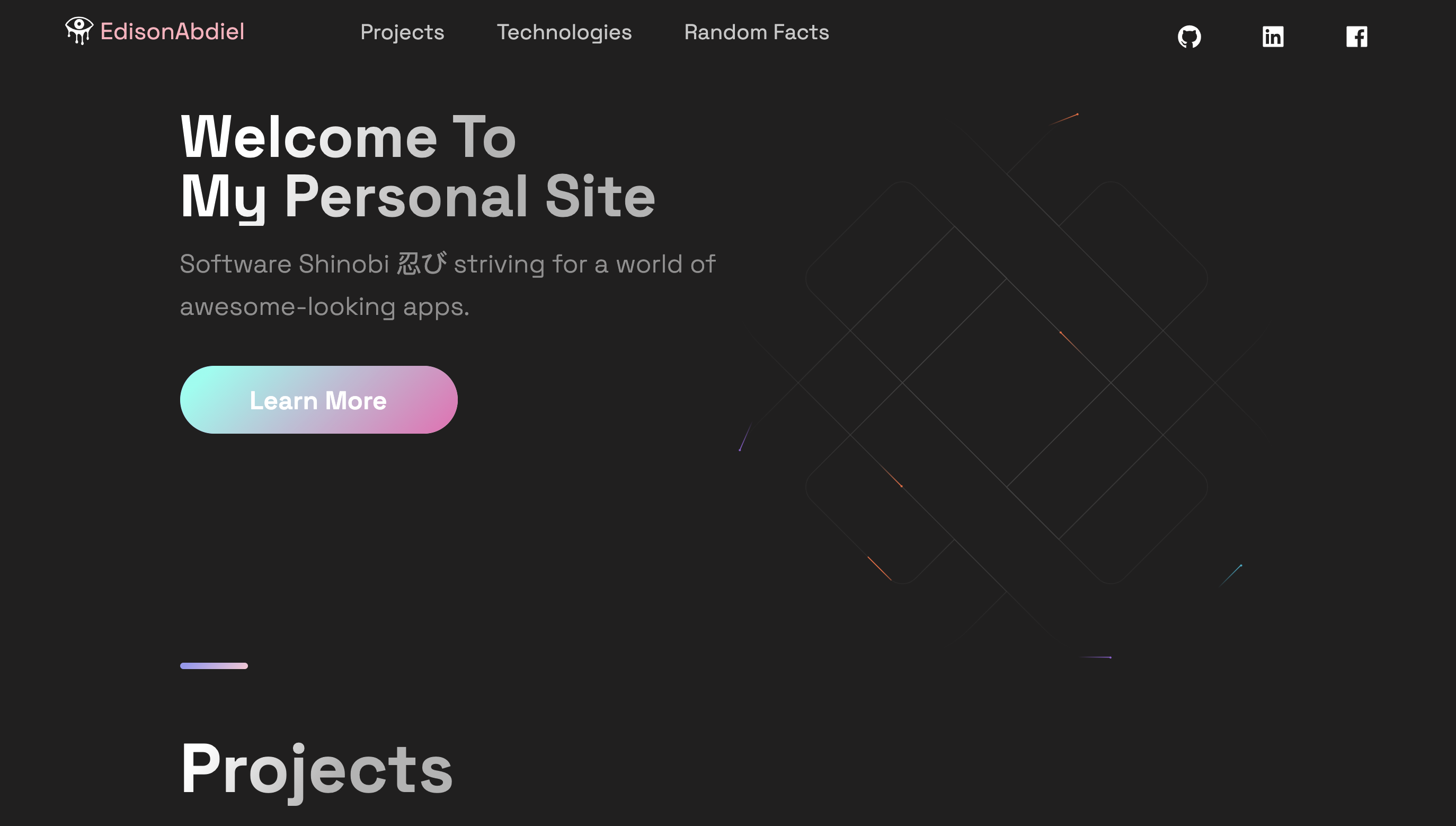 GitHub - f4bio/edison-portfolio: Modern personal Portfolio built with Next.js + React.js ...