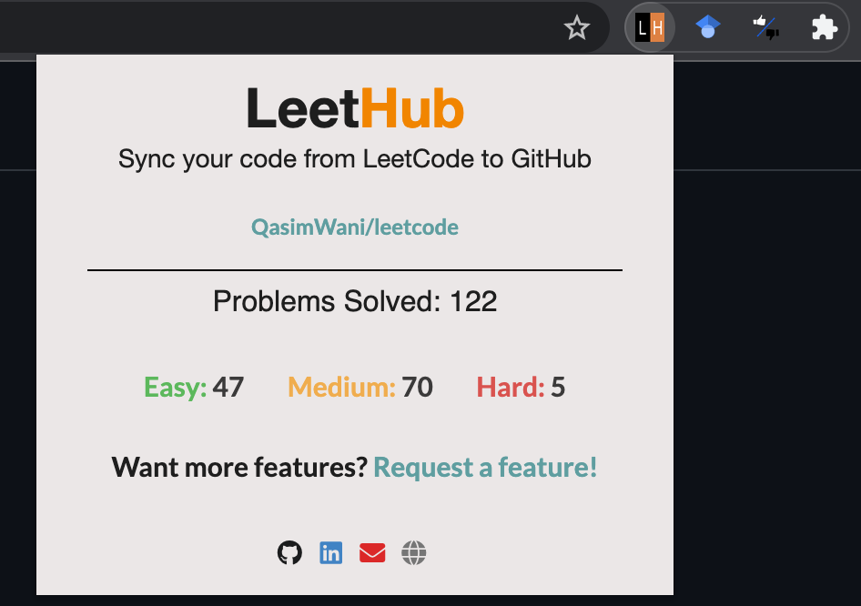 Load previously solved problem records when linking github repo · Issue #139 · QasimWani/LeetHub ...