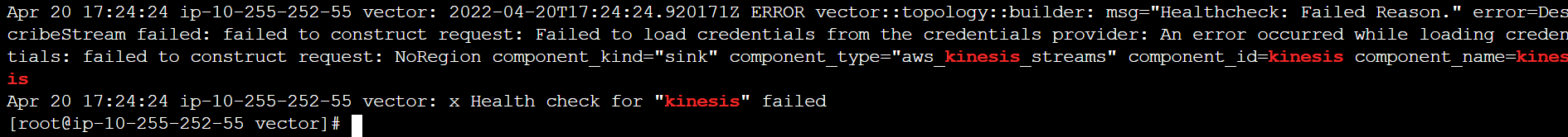 Kinesis sink endpoint bug in AWS · Issue #12021 · vectordotdev/vector · GitHub