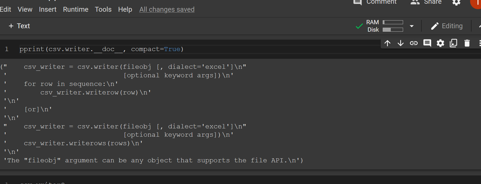 get doc in code manner · Issue #2638 · googlecolab/colabtools · GitHub