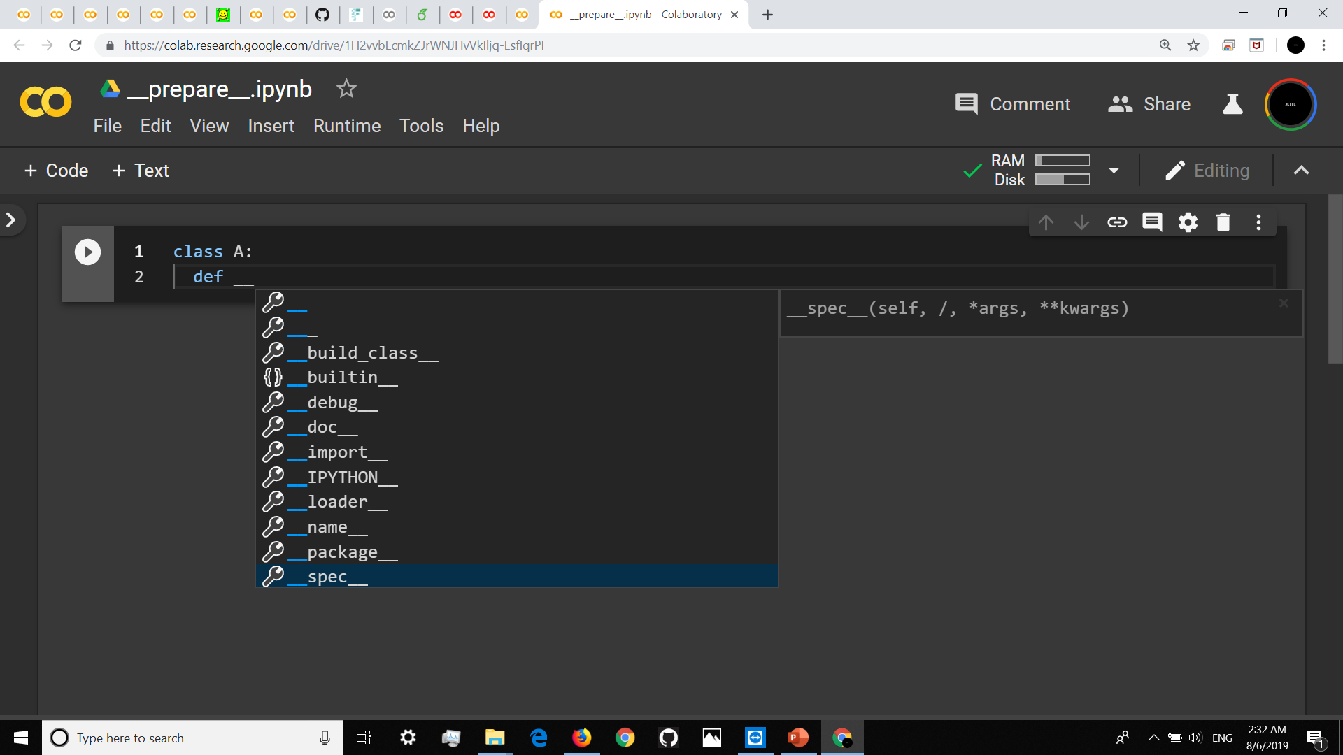 Regarding dunder methods autocomplete · Issue #667 · googlecolab/colabtools · GitHub