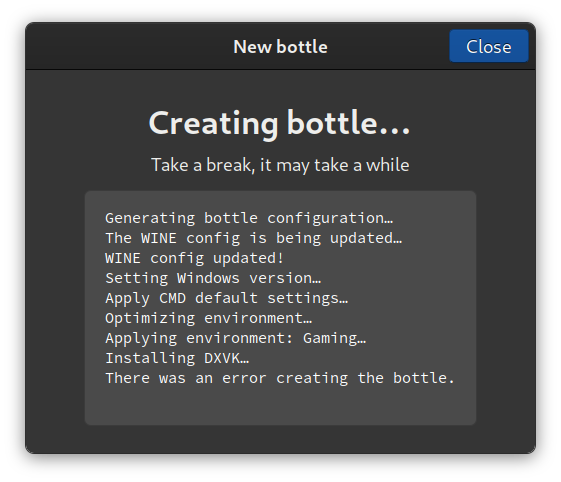 [BUG] caffe-6.23 on AppImage don't create bottle files · Issue #922 · bottlesdevs/Bottles · GitHub