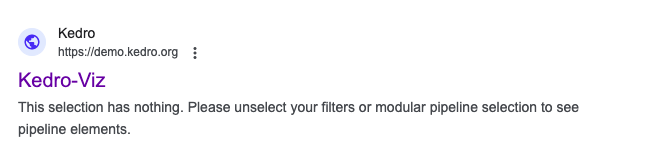 Improve search wording for Demo of Kedro-Viz on Google Search · Issue #1292 · kedro-org/kedro ...