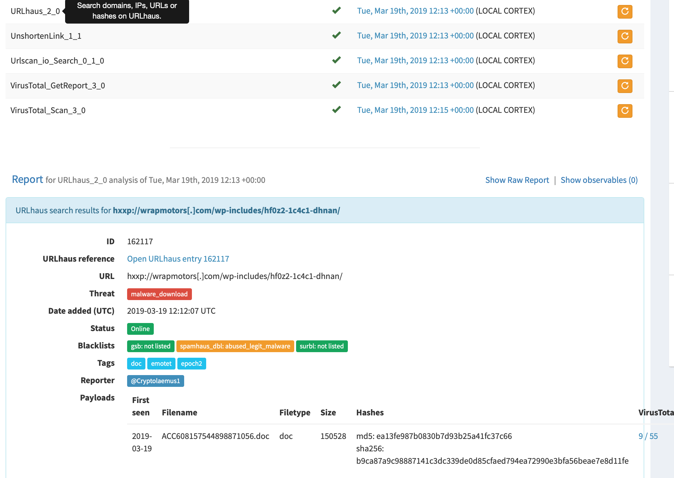 Different analyzer results between manually built instance and trainingVM. · Issue #934 ...