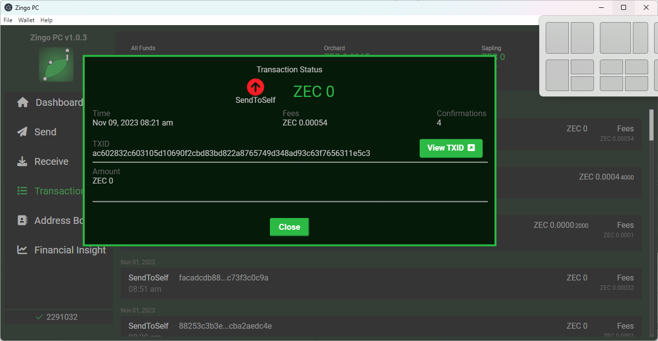 Restarting the connection with the server, change some transactions with amount errors. · Issue ...