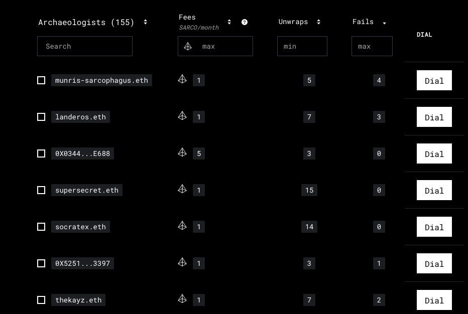 Sorting Bug · Issue #357 · sarcophagus-org/sarcophagus-v2-app · GitHub