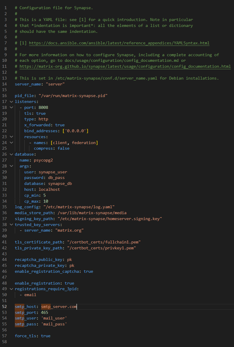 Problem with configuring email 3pid verification (only email) · Issue #15018 · matrix-org ...