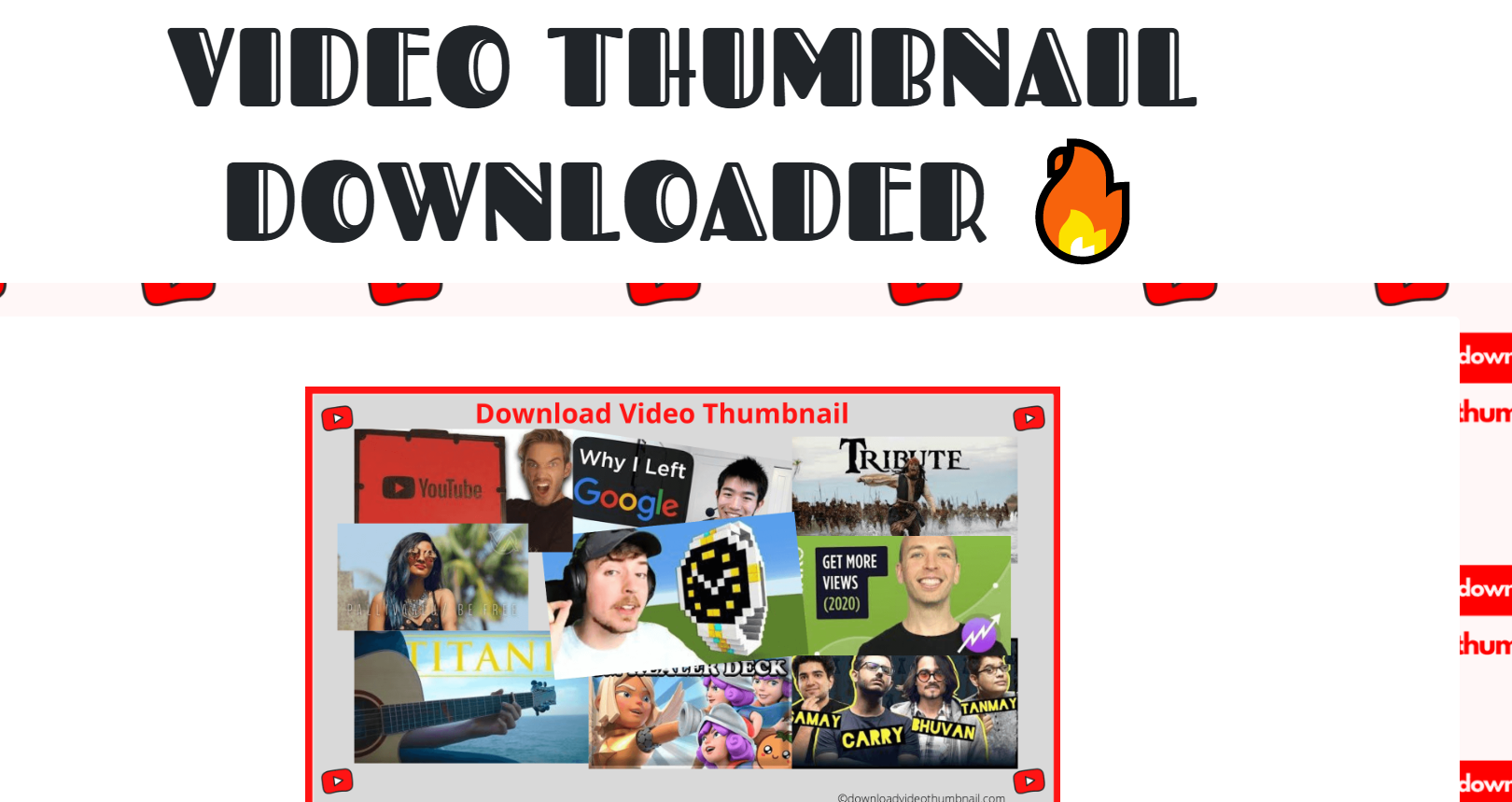 GitHub - niftyakash/youtube-thumbnail-downloader: download youtube ...