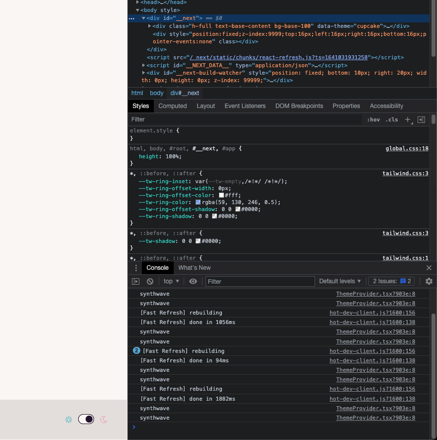 Data-theme not working on first render · Issue #370 · saadeghi/daisyui · GitHub